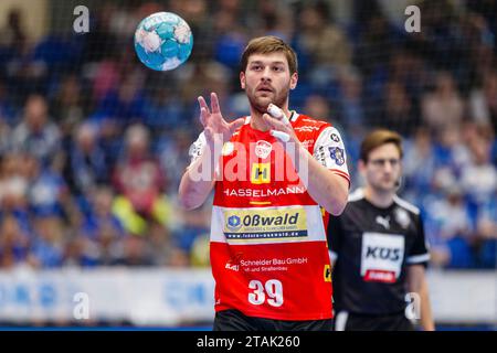 Lemgo, Deutschland. 30th Nov, 2023. Ivan Snajder (ThSV Eisenach, #82) GER, TBV Lemgo Lippe vs ...