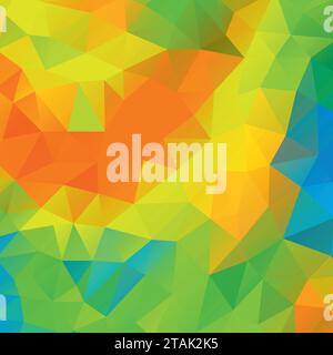 Abstract geometric background of triangular polygons. Vector ...