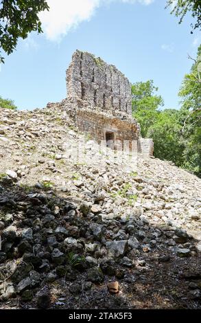 The Mayan ruins of Sayil, known for its stunning royal palace Stock ...