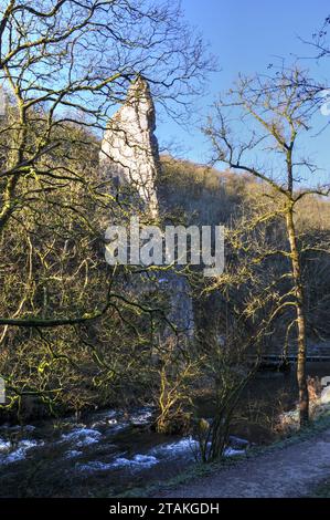 Rock spire, Dovedale, Peak District Stock Photo - Alamy