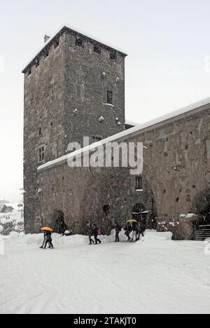 Italy Valle D'Aosta - Aosta, Praetorian gate Stock Photo - Alamy