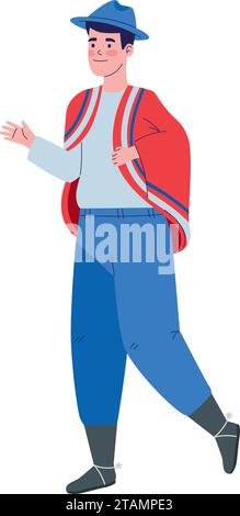chile man with chamanto Stock Vector Image & Art - Alamy
