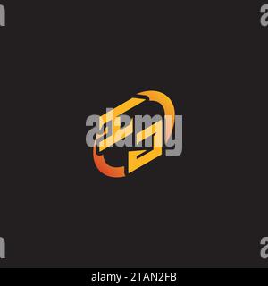 JI combination letter unique initials logo esport for gaming team ...