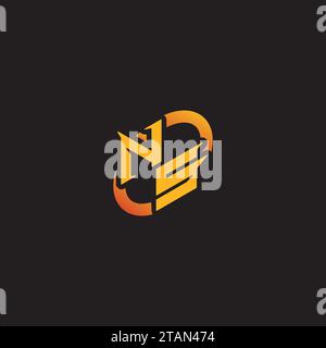 SN combination letter unique initials logo esport for gaming team ...