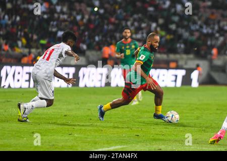 DOUALA, CAMEROON - NOVEMBER 17: Bryan Mbeumo of Cameroon during the ...