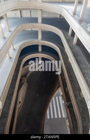 Lingotto, Turin, Italy, - August 10, 2023. Heliport. Helicopter landing ...