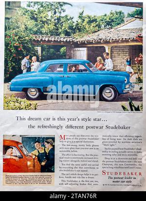 1940s USA Studebaker Magazine Advert Stock Photo - Alamy
