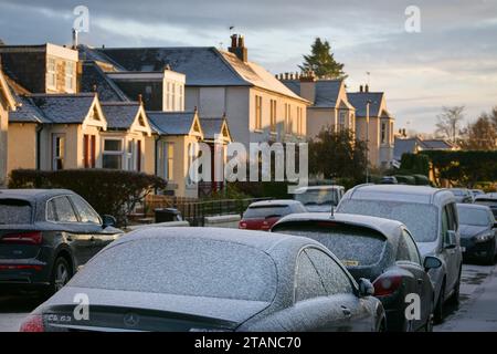 Edinburgh Scotland, UK 02 December 2023. WEATHER:UK, View over ...