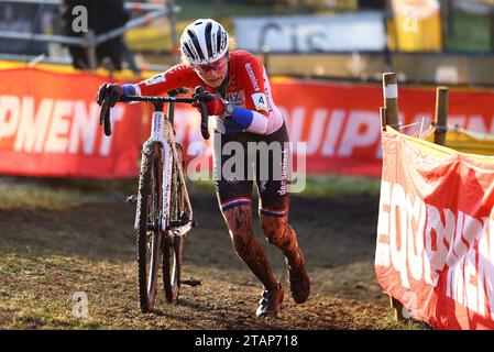 Boom, Belgium. 02nd Dec, 2023. Belgian Giel Lejeune, Belgian Brent ...