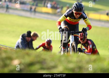 Boom, Belgium. 02nd Dec, 2023. Belgian Giel Lejeune, Belgian Brent ...