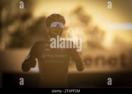 Dutch Joris Nieuwenhuis celebrates as he crosses the finish line to win ...