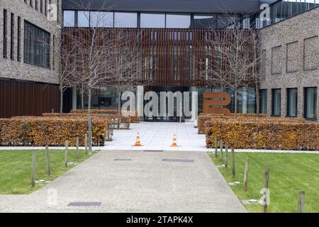Zwevegem, Belgium. 02nd Dec, 2023. Illustration shows the new logo of ...