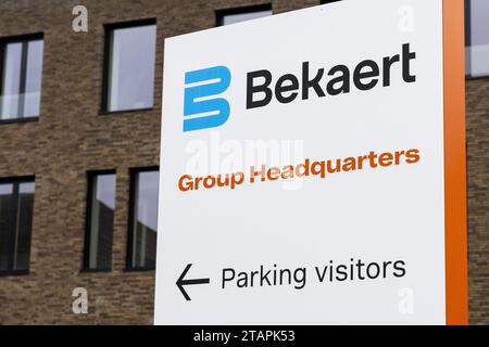 Zwevegem, Belgium. 02nd Dec, 2023. Illustration shows the new logo of ...