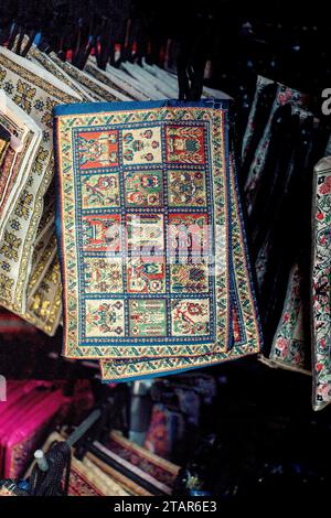 Traditional style handmade woven bags of fabric Stock Photo - Alamy