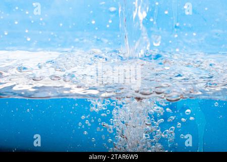 Water flowing cause many bubbles in water under the water Stock Photo ...