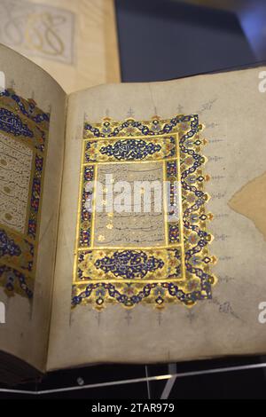 ancient Holy Quran, Islamic religious book Stock Photo - Alamy