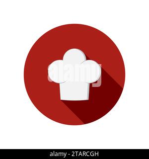 Chef in a hat icon. Outline chef in a hat vector icon color flat ...