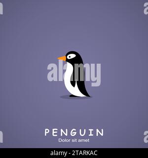 Penguin flat style. Vector illustration Stock Vector Image & Art - Alamy