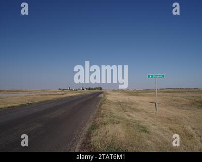 Road Sign, Highway 18 - Claydon, Saskatchewan, Canada Stock Photo - Alamy