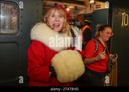 Cosplayer Deborah Fischer is dressed for the time period while on board ...