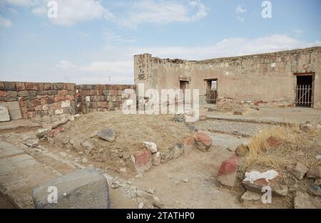 Erebuni Fortress in Yerevan, Aremenia, a former outpost of the Urartu ...