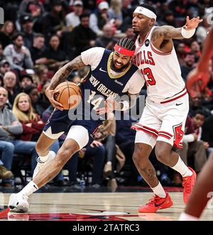 Chicago Bulls' Torrey Craig drives the lane during an NBA basketball ...
