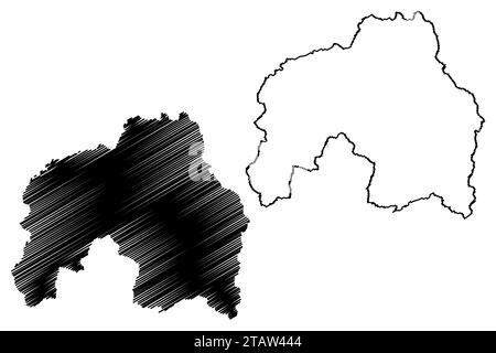 Landeck district (Republic of Austria or Österreich, Tyrol or Tirol ...