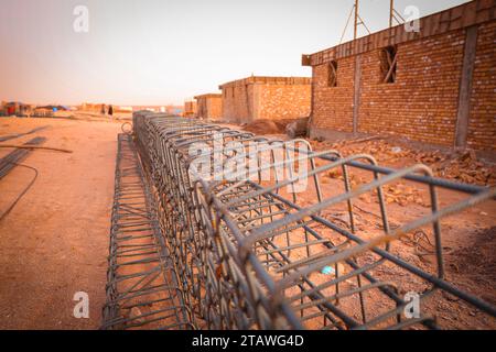 Bricks and construction elements of a building Stock Photo - Alamy