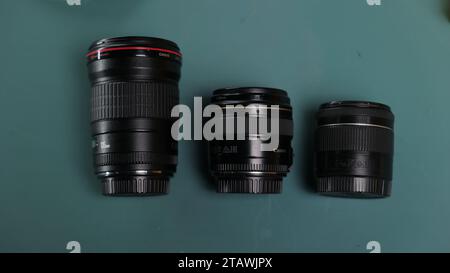 Camera lens on dark background Stock Photo - Alamy