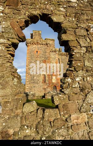 Balvaird Castle in Perthshire is a traditional late medieval tower ...