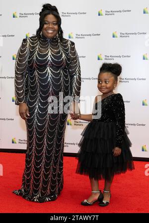 Five-year-old rapper VanVan and her mom, Tikenjna McConneaughey arrive ...