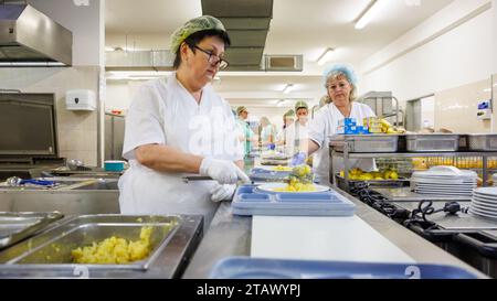 Preparation and expedition of lunches at Havirov Hospital, Karvina ...