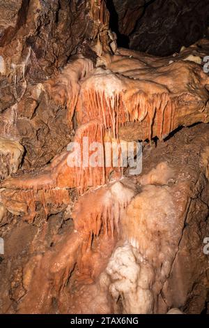 Formations in a cave in Somerset, Mendip, UK Stock Photo - Alamy