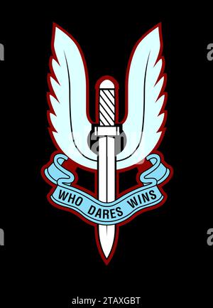 Special Air Service Regiment SAS badge winged dagger with logo Who ...