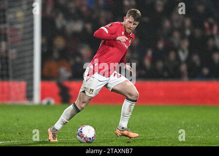 Andy Cannon #20 of Wrexham in action during the Emirates FA Cup match ...