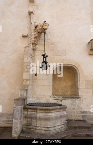 large brick medieval constructed building Stock Photo - Alamy