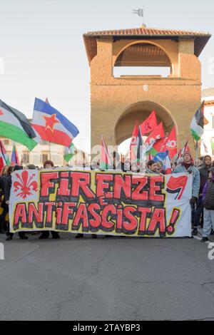 Florence, Italy. 3rd Dec, 2023. A representative of the National ...