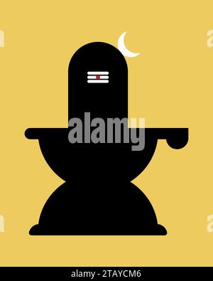 Siva Lingam vector isolated on plain background . Siva Lingam is an ...