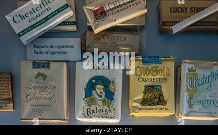 Collection of cigarette tobacco packets from soldiers of the Second ...