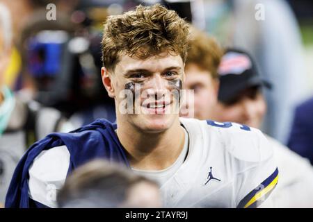 December 02, 2023: Michigan quarterback J.J. McCarthy (9) during NCAA ...