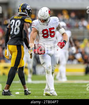 Arizona Cardinals tight end Trey McBride runs with the ball after ...