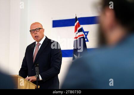 Sydney, Australia. 04th Dec, 2023. Australian Opposition Leader Peter ...