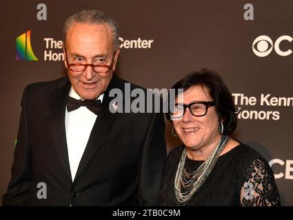 Chuck Schumer and wife Iris Weinshall attends the NYC LGBTQIA+ Pride ...