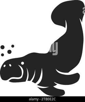 Manatee Logo template Isolated. Brand Identity. Icon Abstract Vector ...