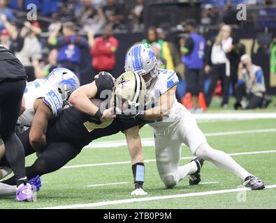Detroit Lions linebacker Derrick Barnes (55) runs off the field against ...