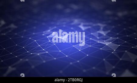 Plexus geometric effect Big data with compounds. Plexus effect. Technology background. Global ...