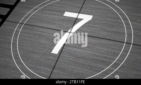 Old Movie Countdown Film Reel, Number zero Stock Photo - Alamy
