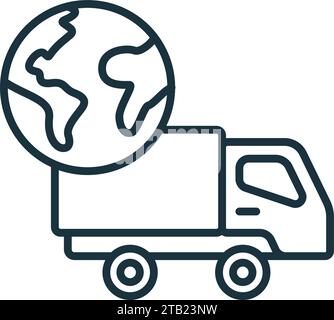 Logistics icon. Monochrome simple Logistics icon for templates, web ...