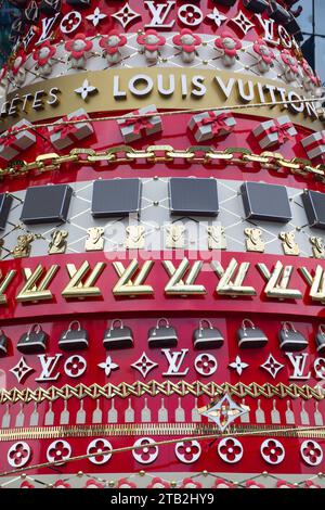 Details close up of Louis Vuitton Christmas tree decoration for the ...