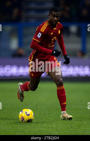 Evan Ndicka (Roma) in action during US Lecce vs AS Roma, Italian soccer ...